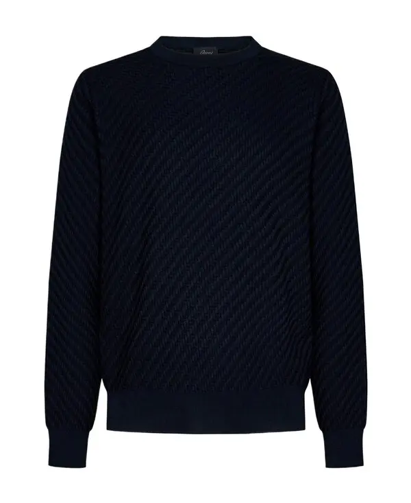 Brioni Trama Weave Crewneck Jumper