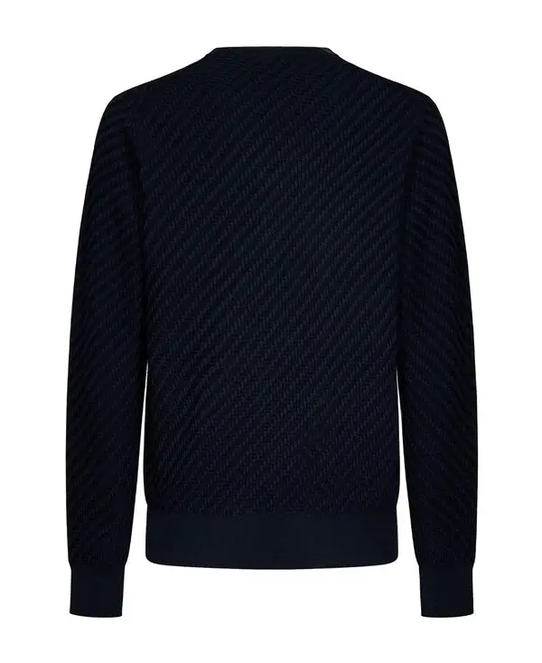 Brioni Trama Weave Crewneck Jumper