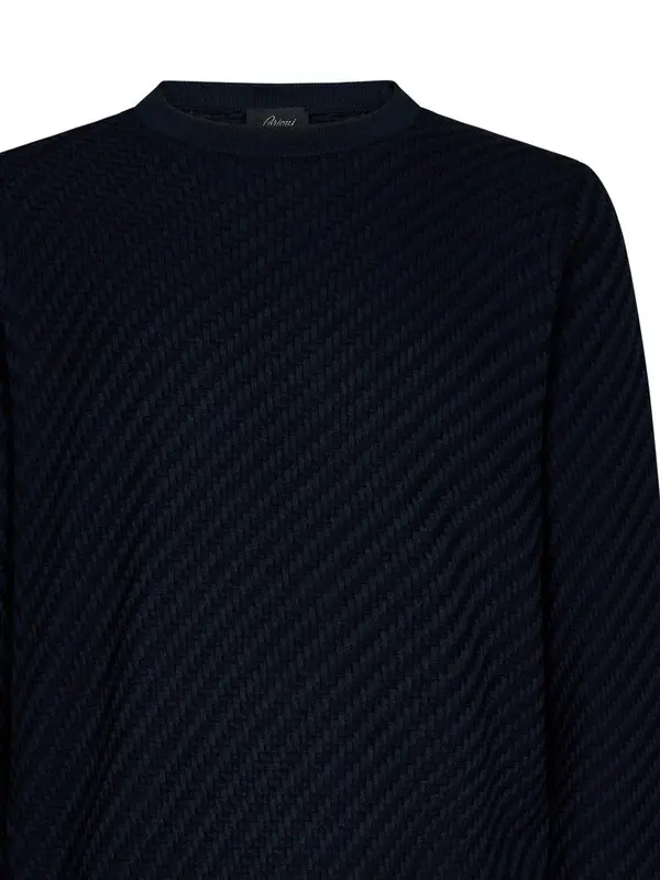 Brioni Trama Weave Crewneck Jumper