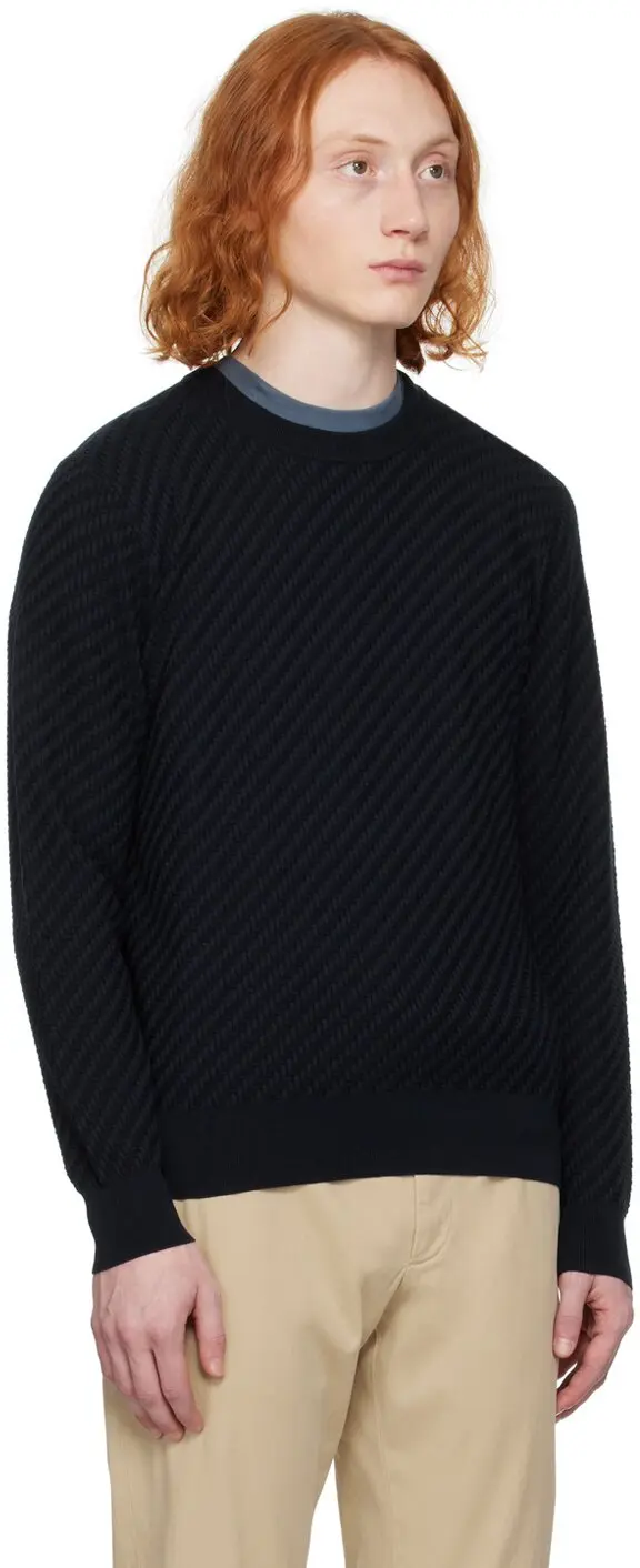 Brioni Trama Weave Crewneck Jumper