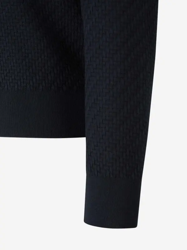 Brioni Trama Weave Crewneck Jumper