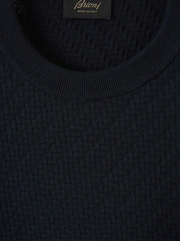 Brioni Trama Weave Crewneck Jumper