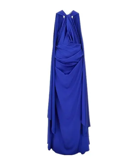 Talbot Runhof Cape-insert Gown - Bluette