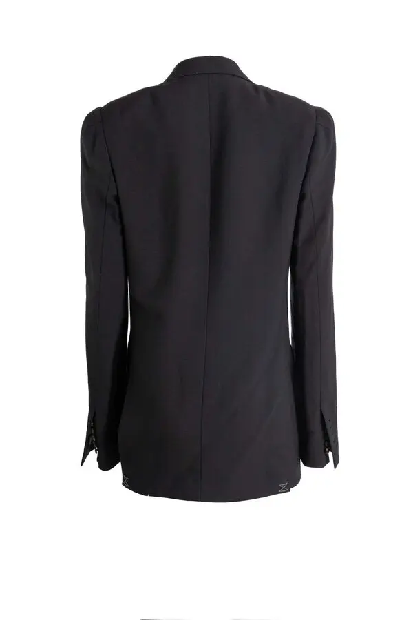 Dries Van Noten Long Sleeve Suit Jacket - Black