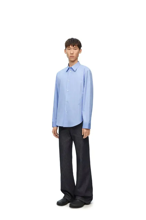 Loewe Shirt In Cotton - Light Blue