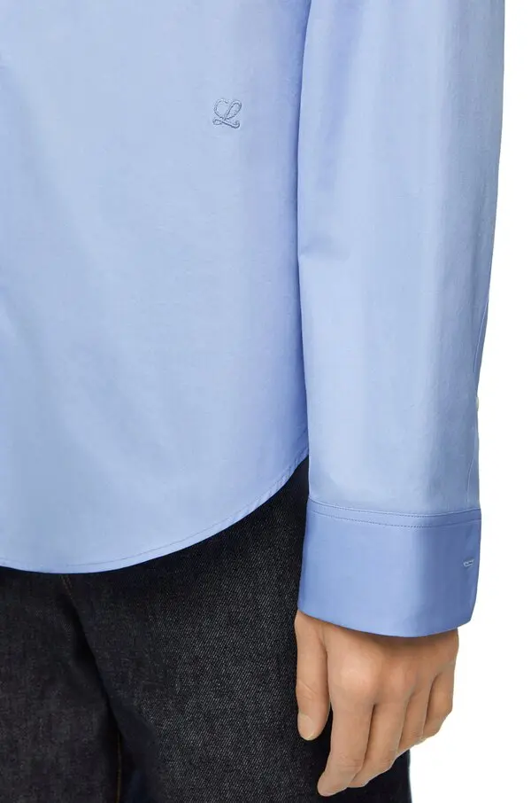 Loewe Shirt In Cotton - Light Blue
