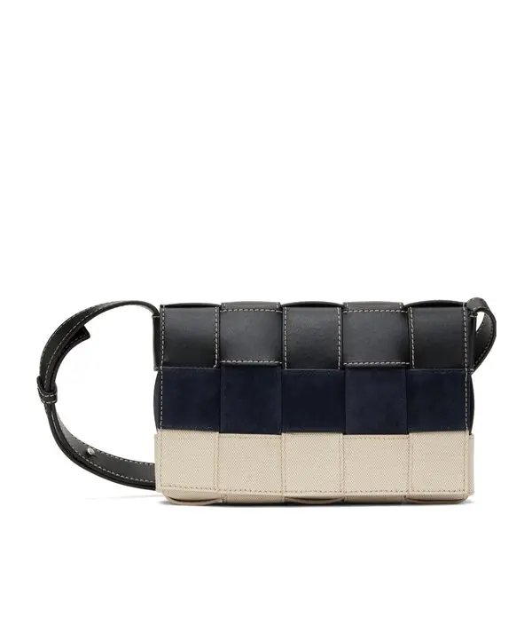 Bottega Veneta Woven Shoulder Bag - Black