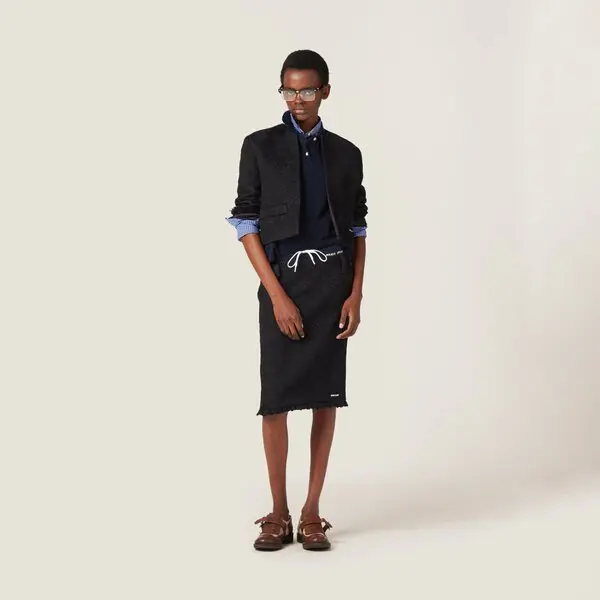 Miu Miu Single-breasted Matelassé Effect Jacquard Jacket