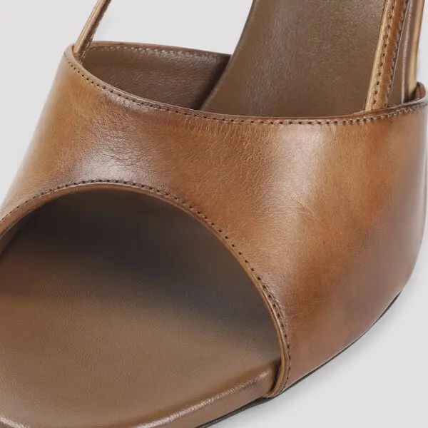 Miu Miu 85mm Sling-back Leather Sandals
