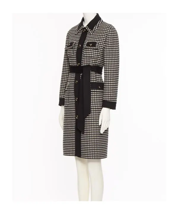 Valentino Garavani Micro Vichy Belted Coat