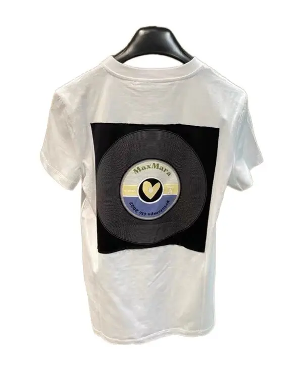Max Mara Printed Round Neck Short Sleeve T-shirt