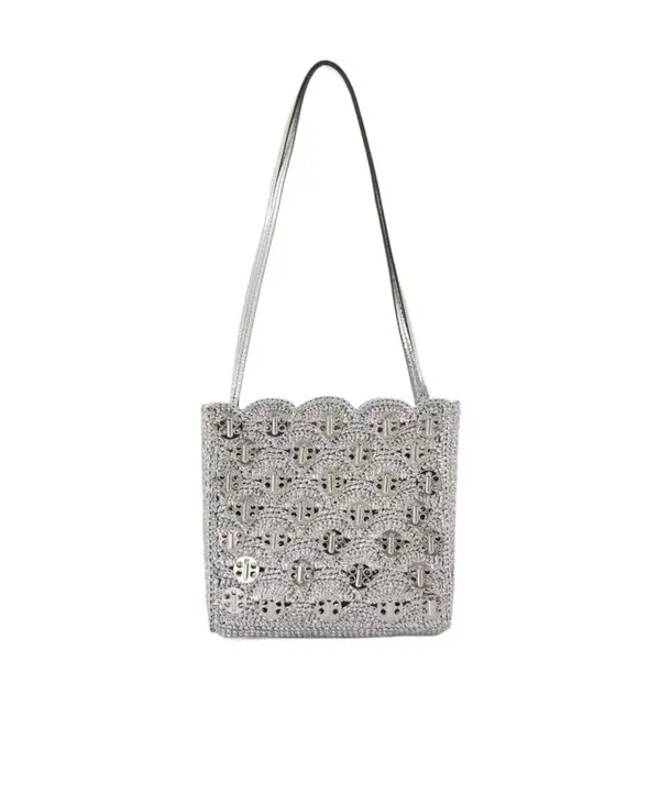 Rabanne Scalloped Edge Shoulder Bag - Gray