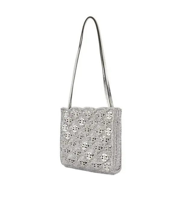 Rabanne Scalloped Edge Shoulder Bag - Gray
