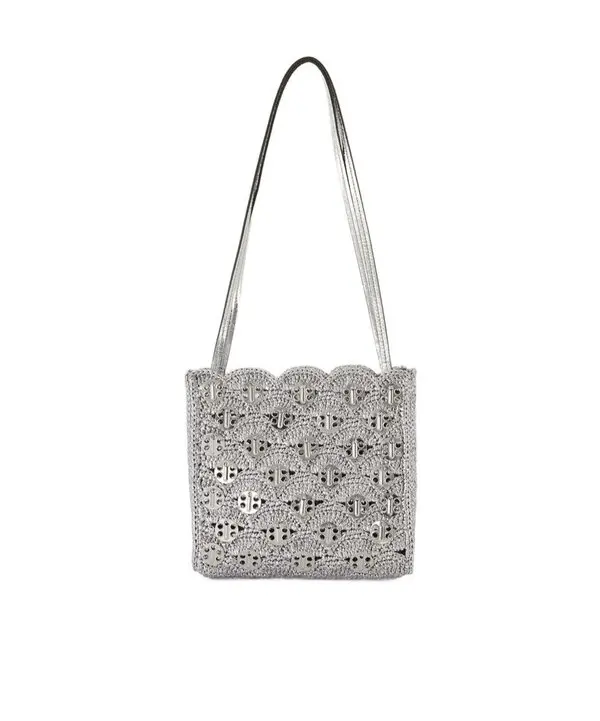 Rabanne Scalloped Edge Shoulder Bag - Gray