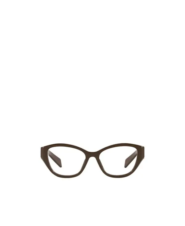 Prada Cat Eye Frame Eyeglasses - Brown