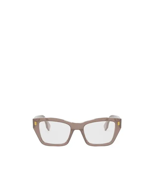 Fendi Roma Rectangle Frame Eyeglasses - Brown