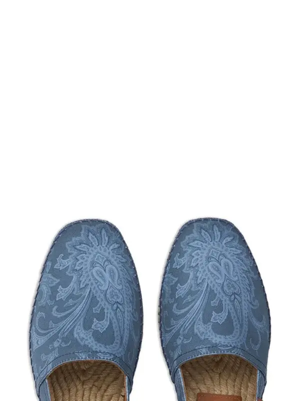 Etro Paisley Printed Espadrilles - Blue