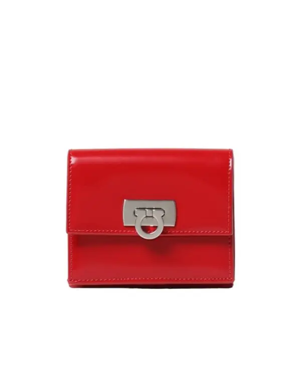 FERRAGAMO Horsebit Buckle Flip Wallet
