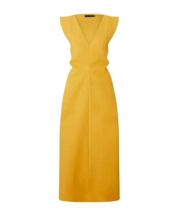 Proenza Schouler Mariam Scuba Midi Dress - Yellow