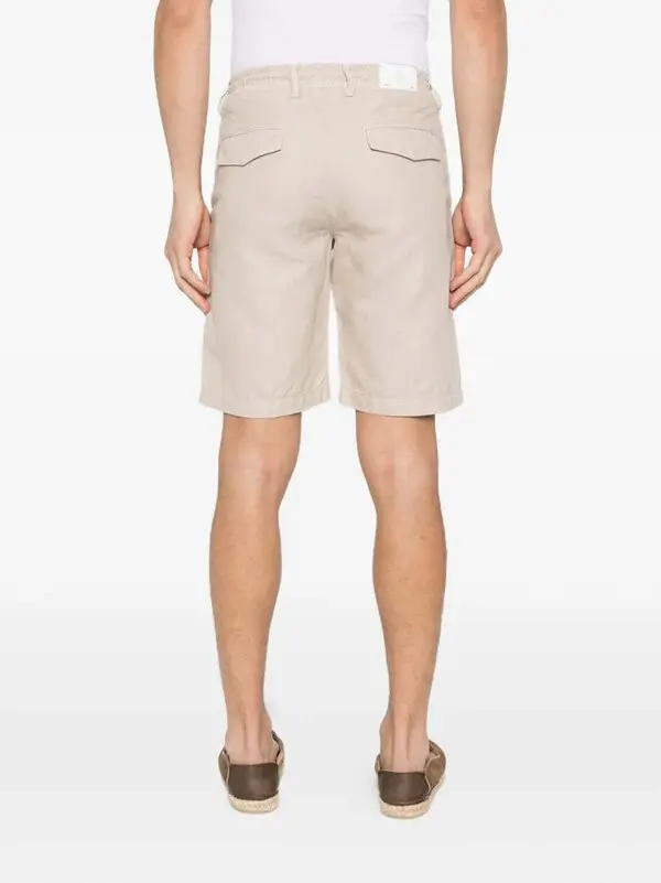 Eleventy Pleated Drawstring Shorts - White