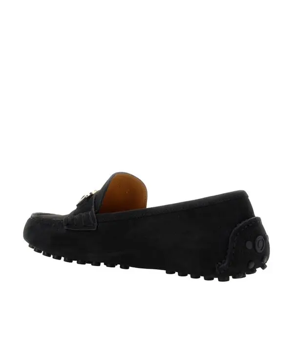 FERRAGAMO Logo Loafers - Black