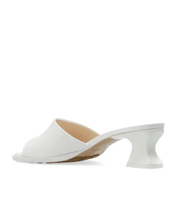 Bottega Veneta Cha Cha Heeled Mules - White