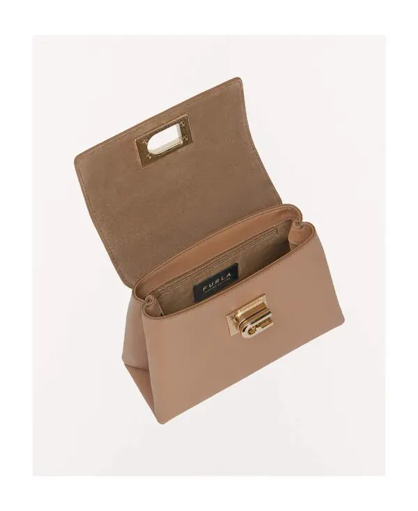 Furla 1927 Mini Leather Shoulder Bag - Brown