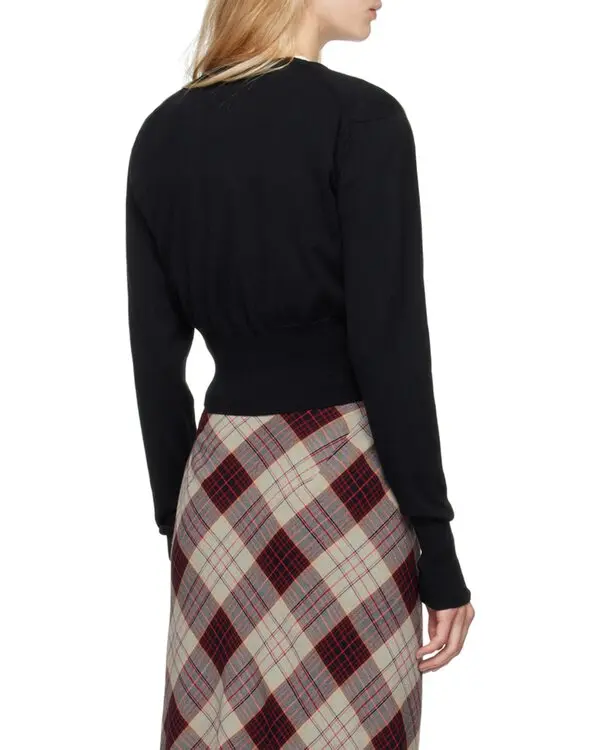 VIVIENNE WESTWOOD Orb Embroidered Knitted Cardigan