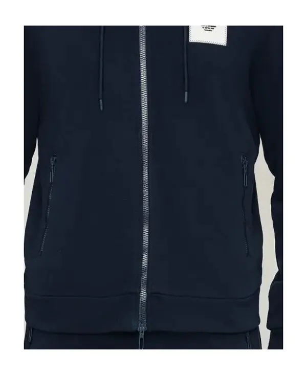 Emporio Armani Logo Hooded Zip-up Sports Coat
