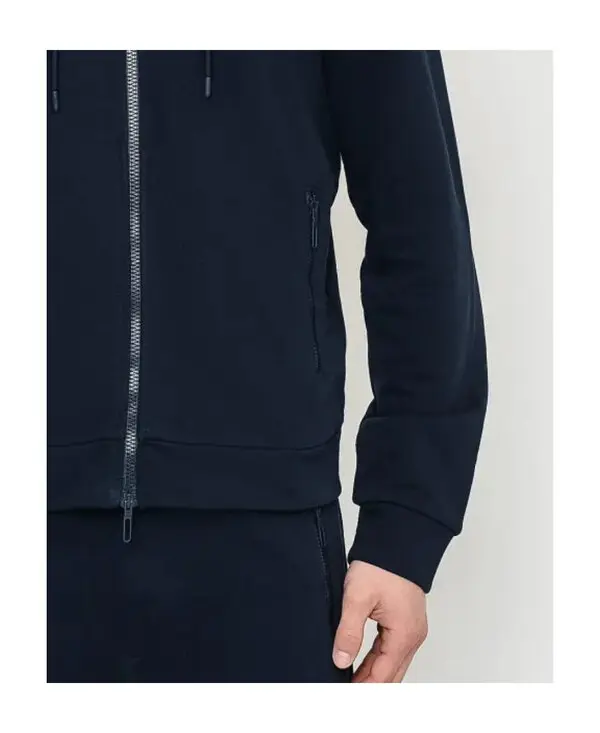 Emporio Armani Logo Hooded Zip-up Sports Coat