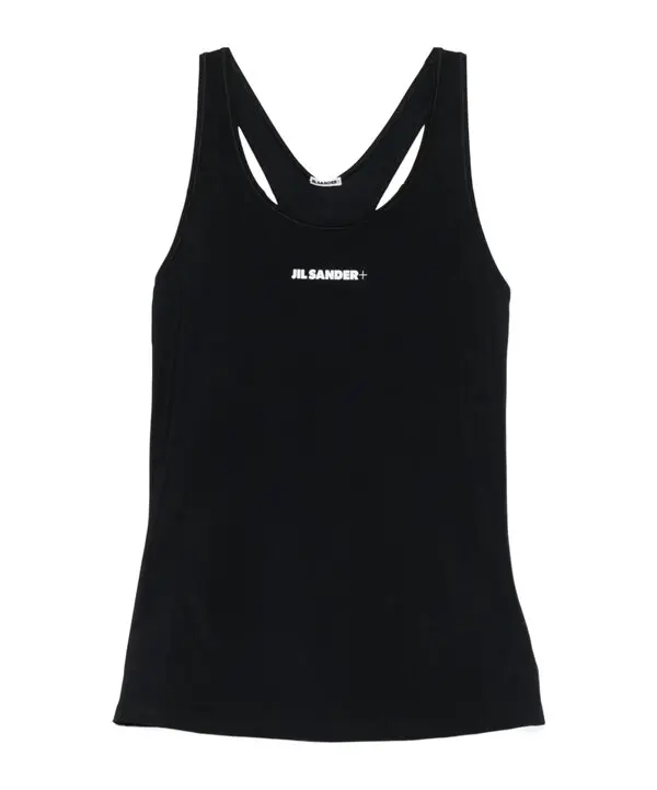 JIL SANDER Logo Printed Technical Tank Top