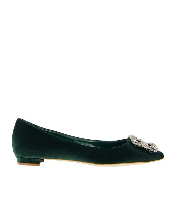 Manolo Blahnik Round Toe Flat