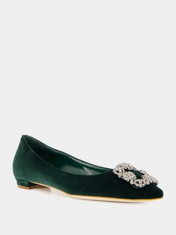 Manolo Blahnik Round Toe Flat