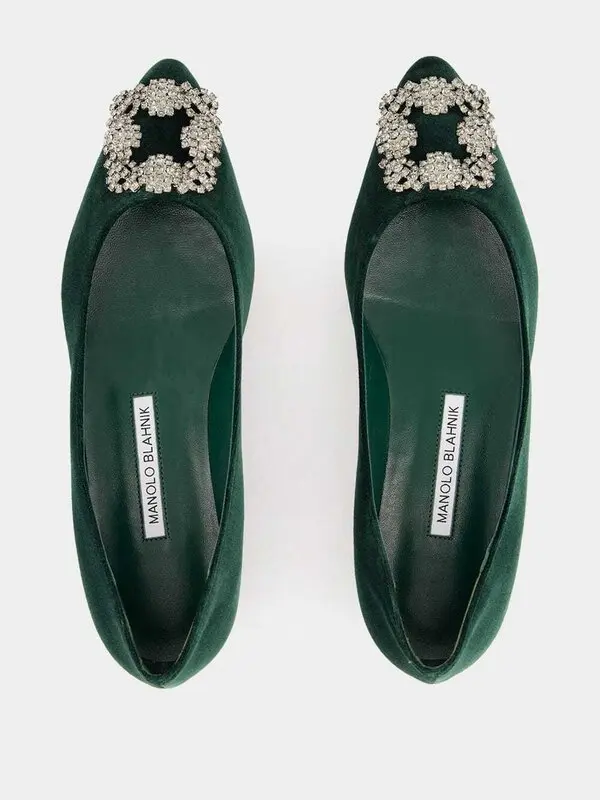 Manolo Blahnik Round Toe Flat