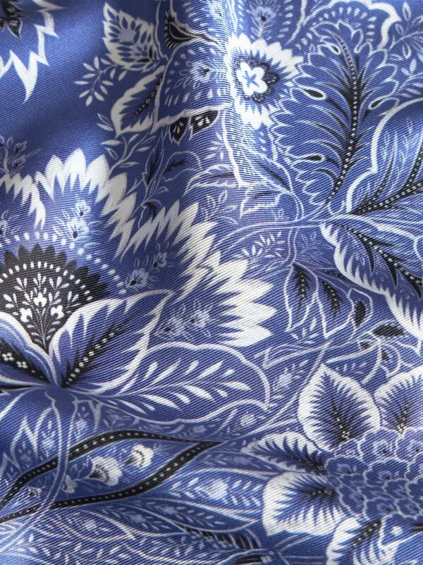 Etro Floral-printed Belted-waist Robe