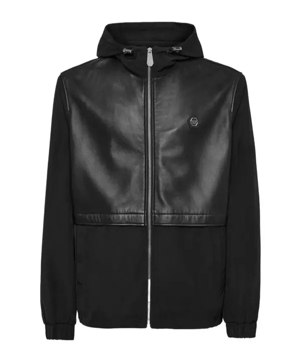 Philipp Plein Logo Patch Hooded Jacket