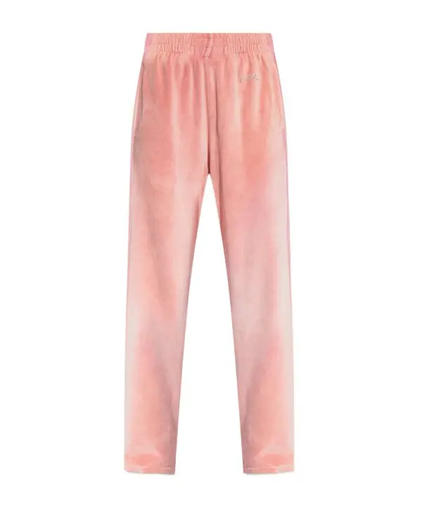DIESEL® Low-rise Velvet Trousers - Pink