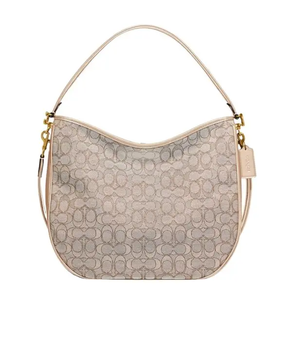 COACH Logo Jacquard Top Handle Tote