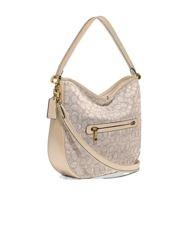 COACH Logo Jacquard Top Handle Tote