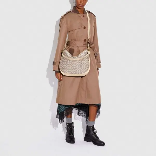 COACH Logo Jacquard Top Handle Tote