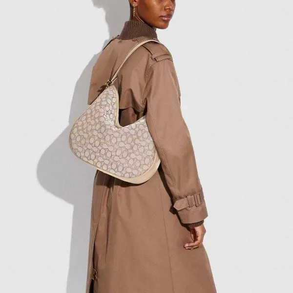 COACH Logo Jacquard Top Handle Tote