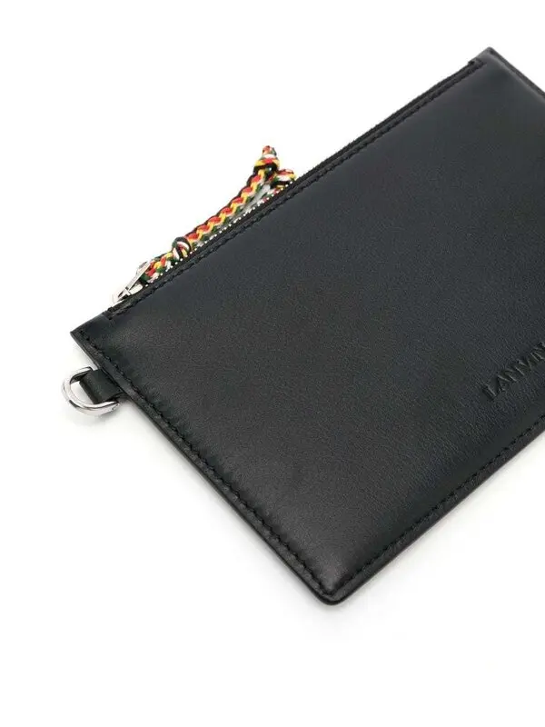 LANVIN Logo Debossed Leather Clutch