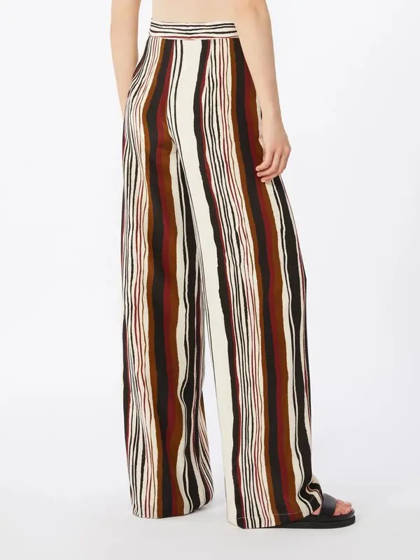Max Mara Striped Wide-leg Trousers