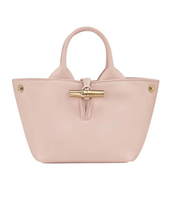 Longchamp Le Roseau Leather Mini Bag - Petals Pink