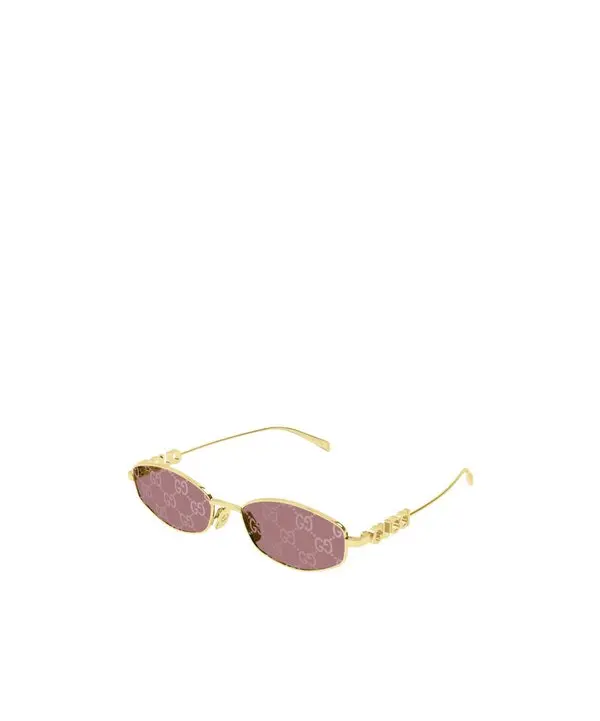 Gucci Oval Frame Sunglasses - Nude