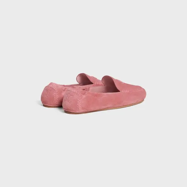 Celine Adam Loafers In Suede Calfskin - Pink