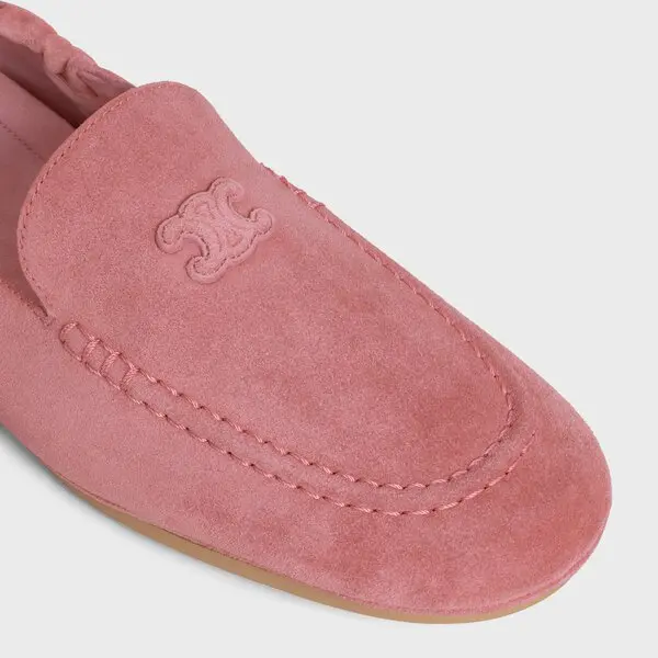 Celine Adam Loafers In Suede Calfskin - Pink