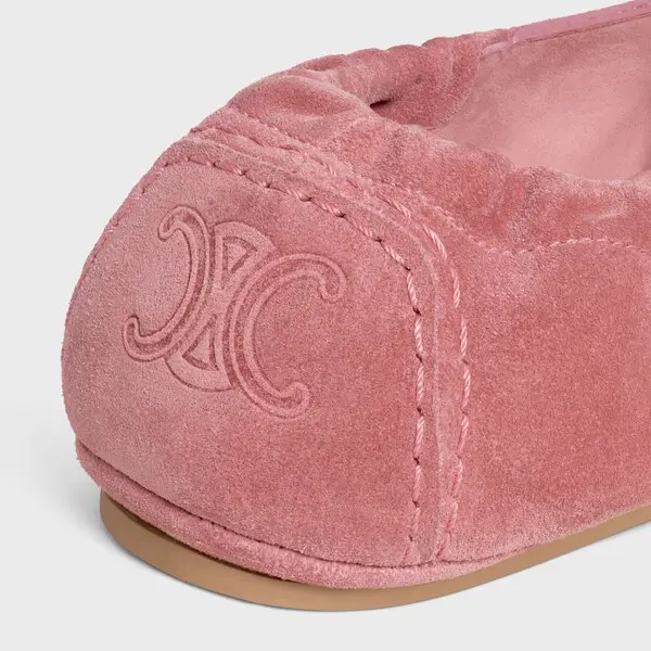 Celine Adam Loafers In Suede Calfskin - Pink