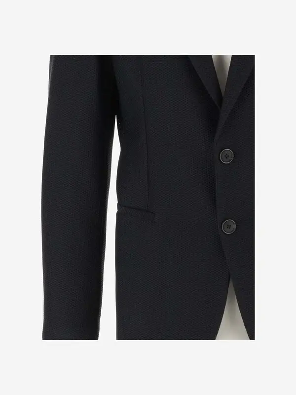Giorgio Armani Single-breasted Straight Hem Blazer