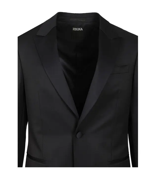 Zegna Long-sleeved Blazer And Trousers Set